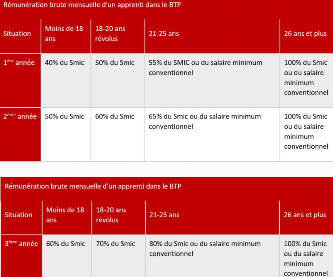 Abaissement du seuil d’exonération des cotisations salariales des apprentis de 79% à 50% du smic ...